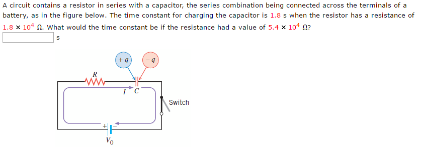 Solved A circuit contains a resistor in series with a | Chegg.com