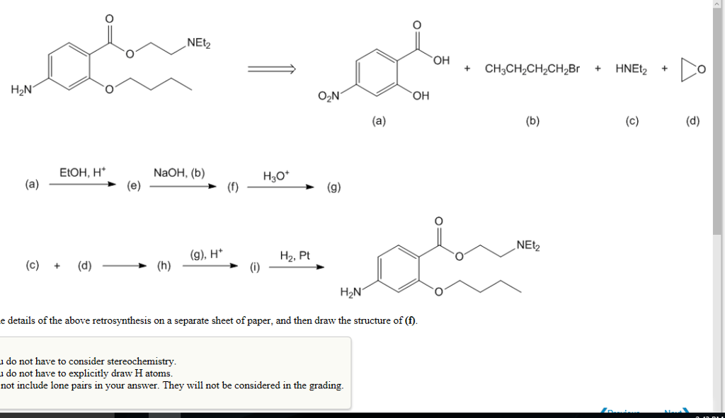 Solved NEt OH H2N O2N OH (a) NaOH, (b) EtOH, H H30 (e) (g) | Chegg.com