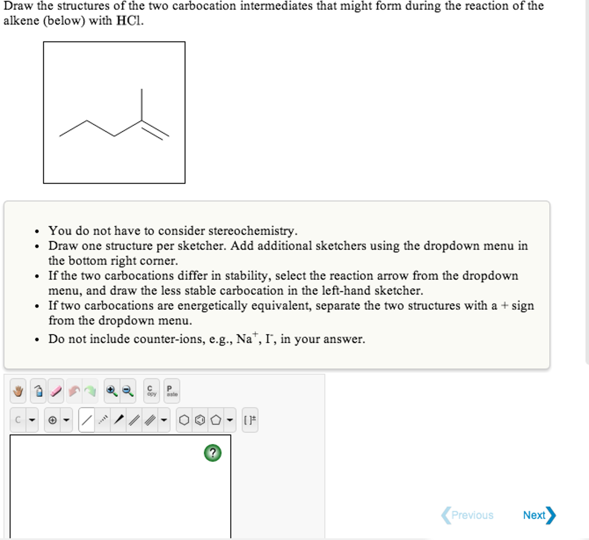 Solved Draw the structures of the two carbocation | Chegg.com