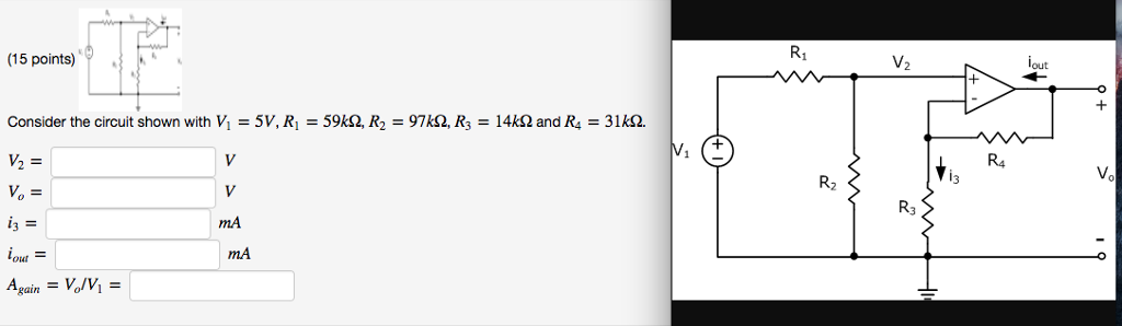 Solved (15 points) Vx Find V. in the circuit shown given | Chegg.com