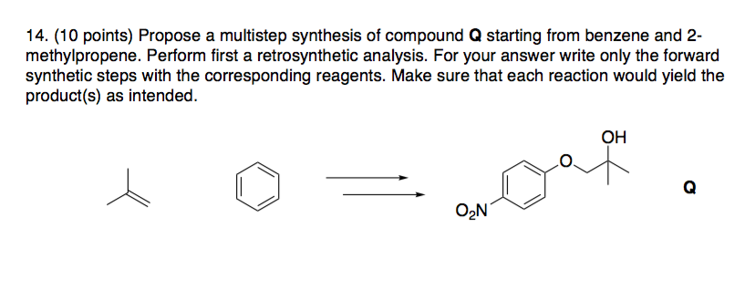Solved 14. (10 points) Propose a multistep synthesis of | Chegg.com Solved 14. (10 points) Propose a multistep synthesis of | Chegg.com