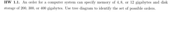Solved An order for a computer system can specify memory of | Chegg.com