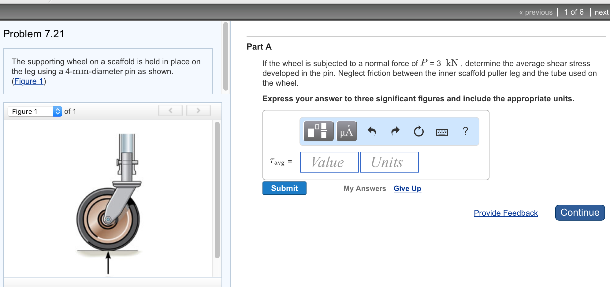 Solved « previous|1 of 6 next Problem 7.21 Part A The | Chegg.com