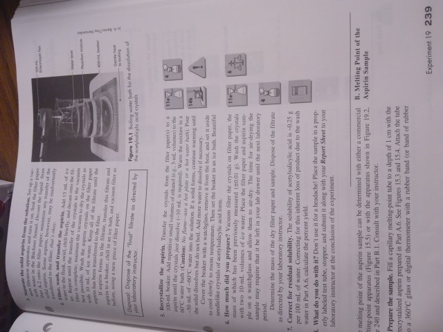 Solved Experi ment 19 Prelaboratory As signment Aspirin | Chegg.com