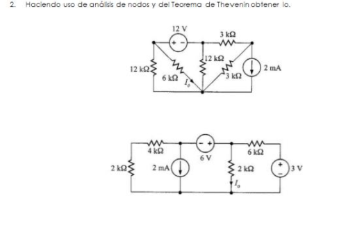 Solved 2. Haciendo uso de análisis de nodos y del Teorema de | Chegg.com