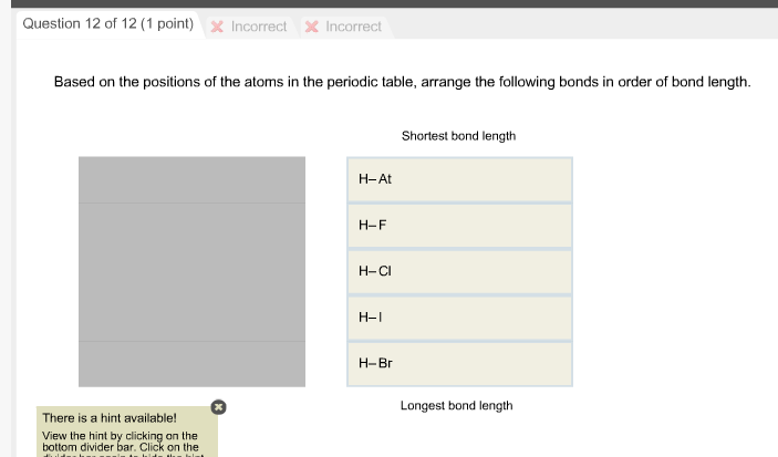 Bond Length Periodic Table