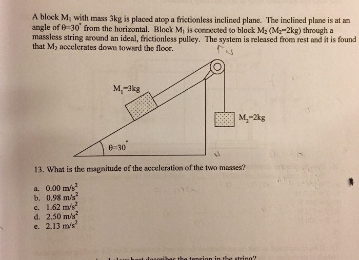 Solved A block M_1 with mass 3kg is placed atop a | Chegg.com