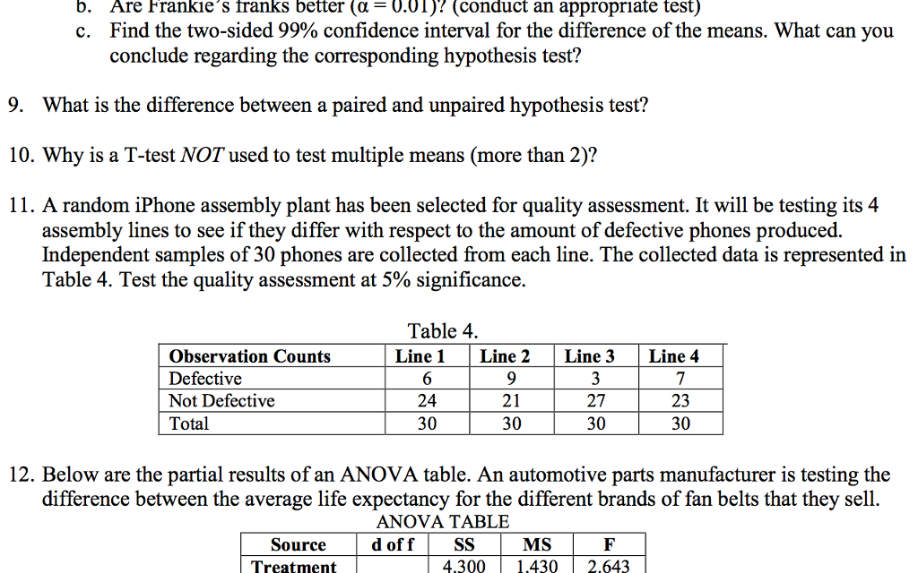 Solved What Is The Difference Between A Paired And Unpaired Chegg