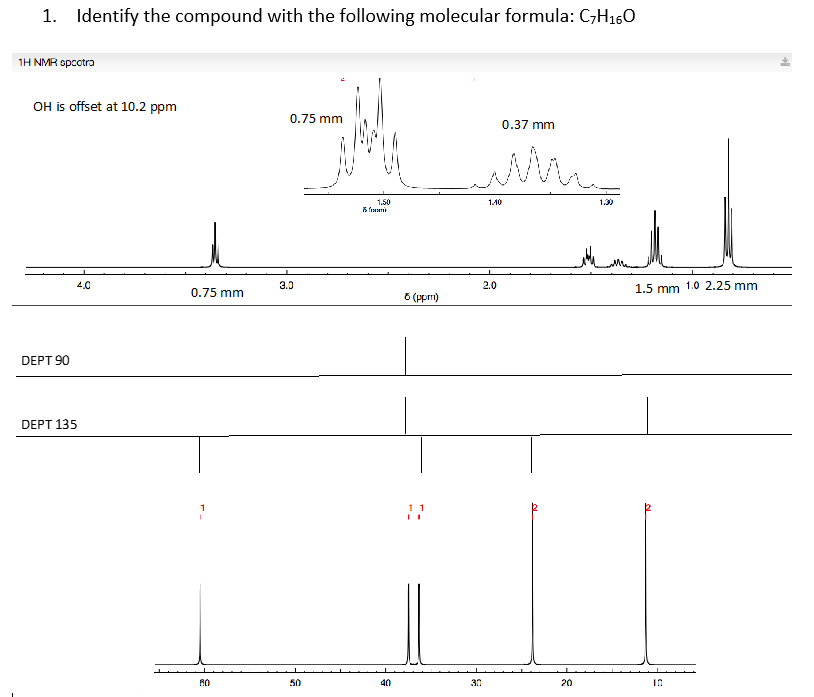 C7h16o Nmr