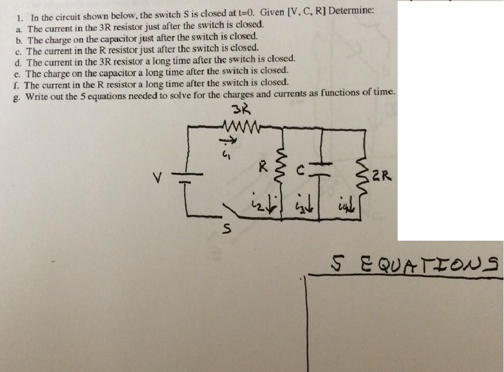 Solved In the circuit shown below, the switch S is closed at | Chegg.com