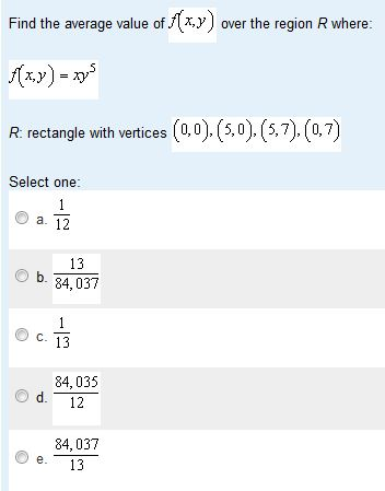 Solved Find the average value of f(x,y) over the region R | Chegg.com