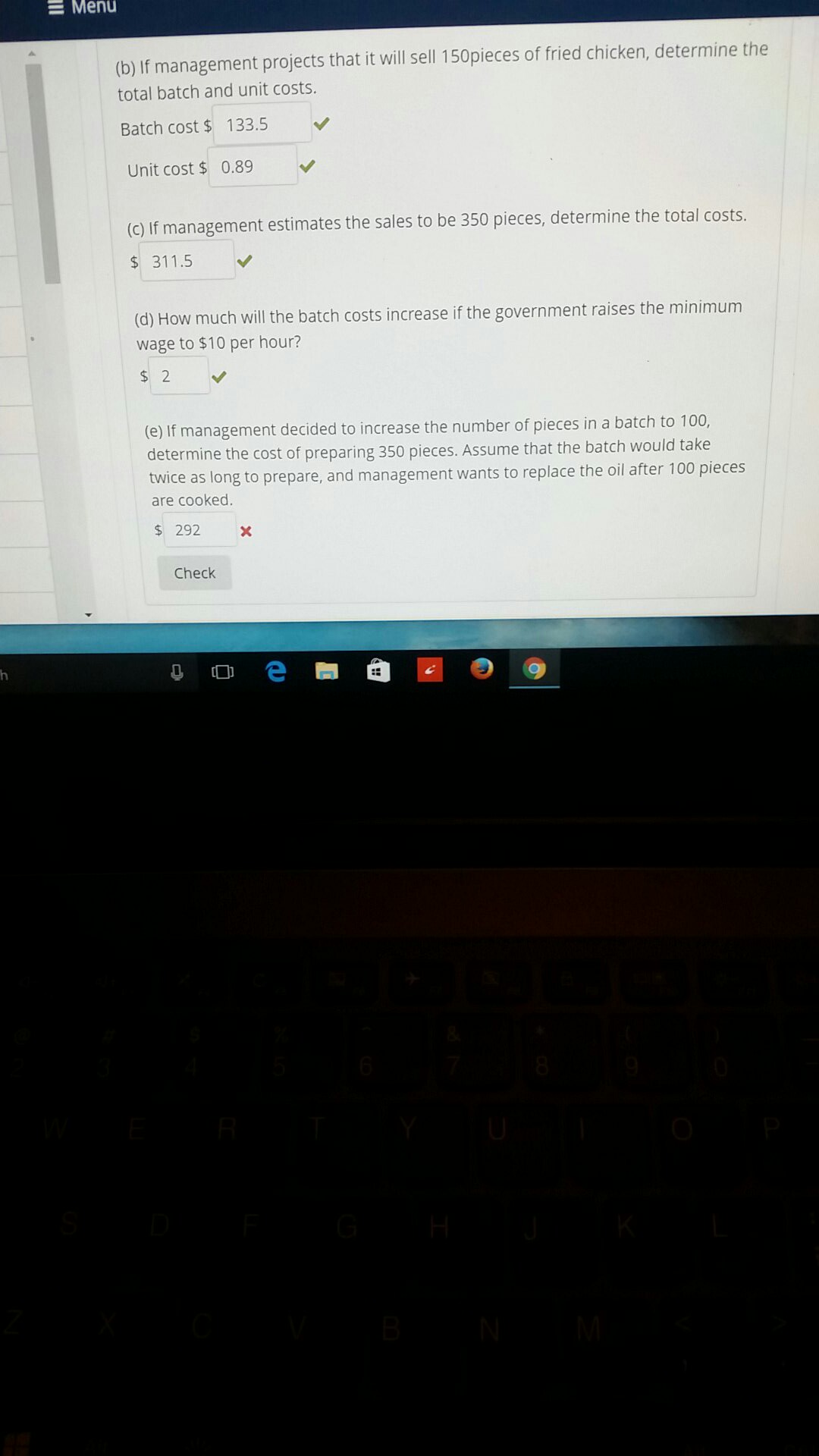 Solved QUESTION 3 Partially correct 2.50 points out of 3.00 | Chegg.com