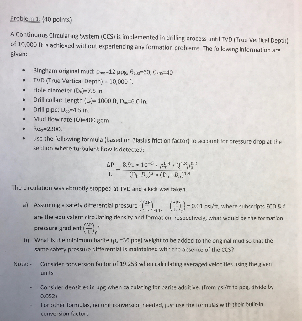 Solved Problem 1: (40 points) A Continuous Circulating | Chegg.com