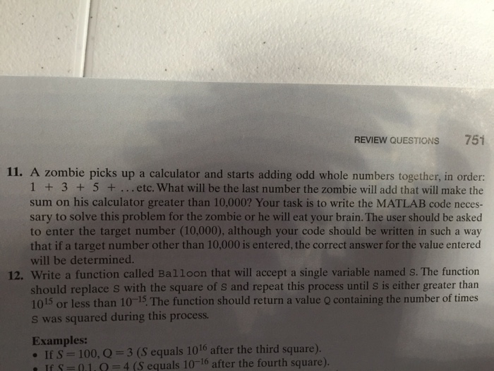 Solved Write The Matlab Code Necessary To Solve This Problem 1230