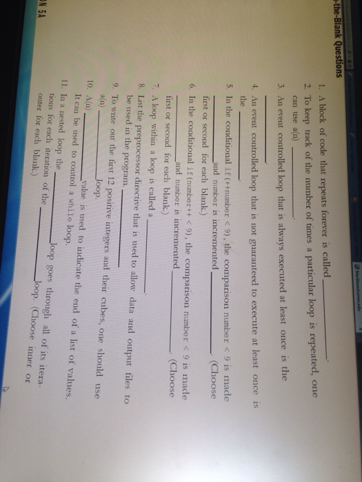 Solved A block of code that repeats forever is called To | Chegg.com