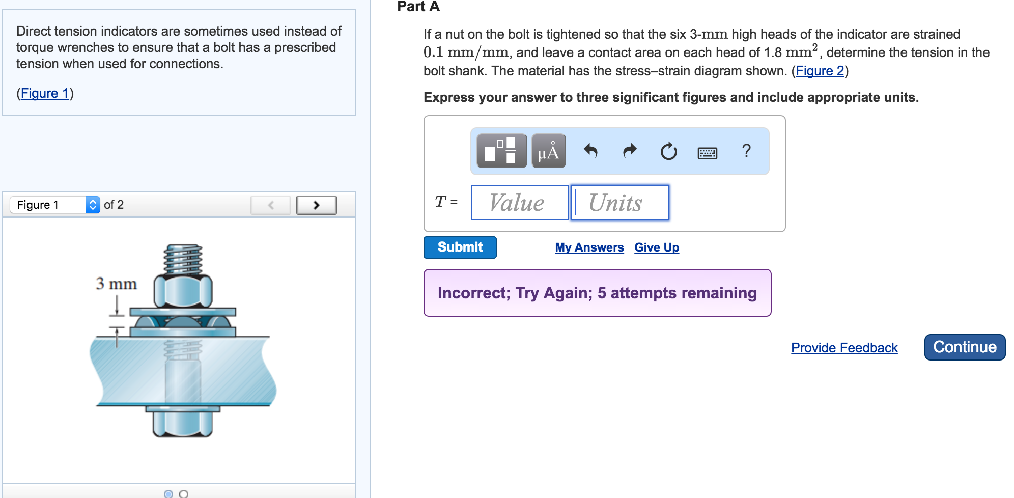 Solved Direct tension indicators are sometimes used | Chegg.com
