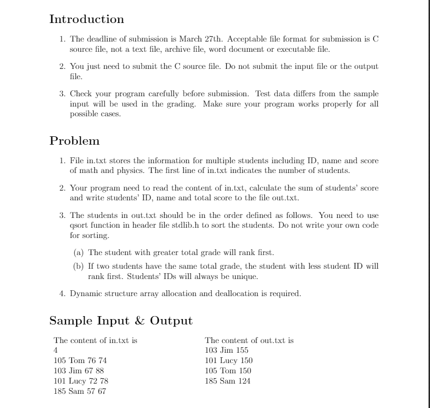 Solved The deadline of submission is March 27th. Acceptable | Chegg.com
