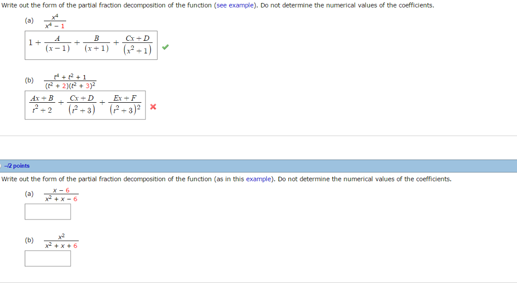 Solved Write Out The Form Of The Partial Fraction Chegg solved-write-out-the-form-of-the-partial-fraction-chegg