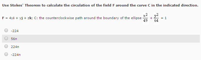 Solved What looks like n in the answers are actually pi. | Chegg.com
