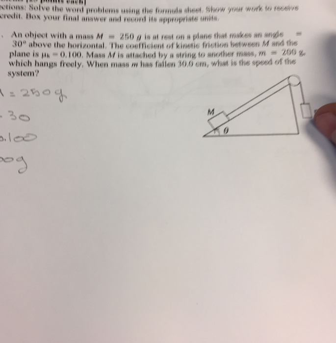 Solved Solve the word problems using the formula sheet. Show | Chegg.com