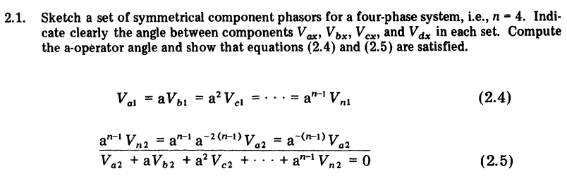 Solved Sketch a set of symmetrical component phasors for a | Chegg.com
