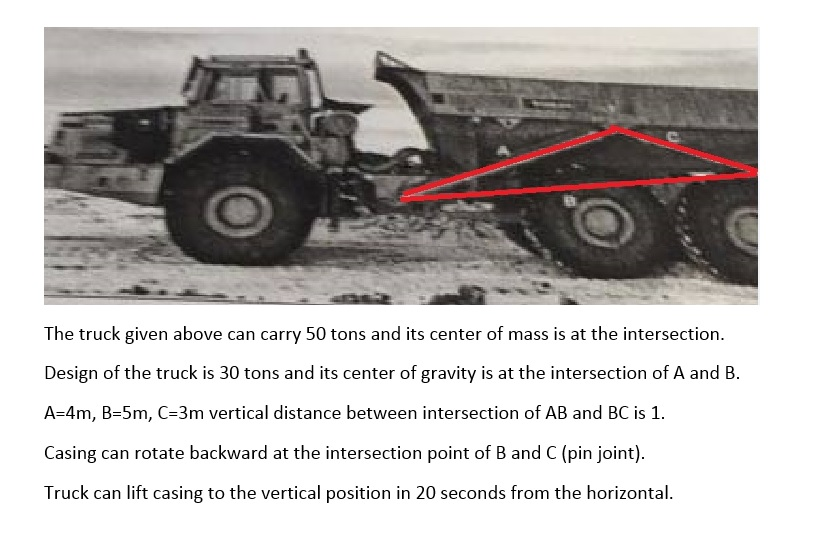 The truck given above can carry 50 tons and its | Chegg.com