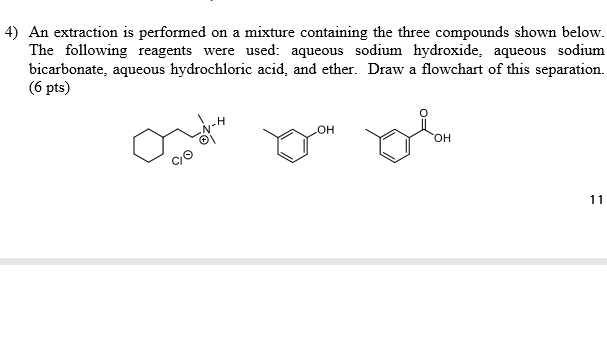 Solved the three compounds shown below. The following | Chegg.com