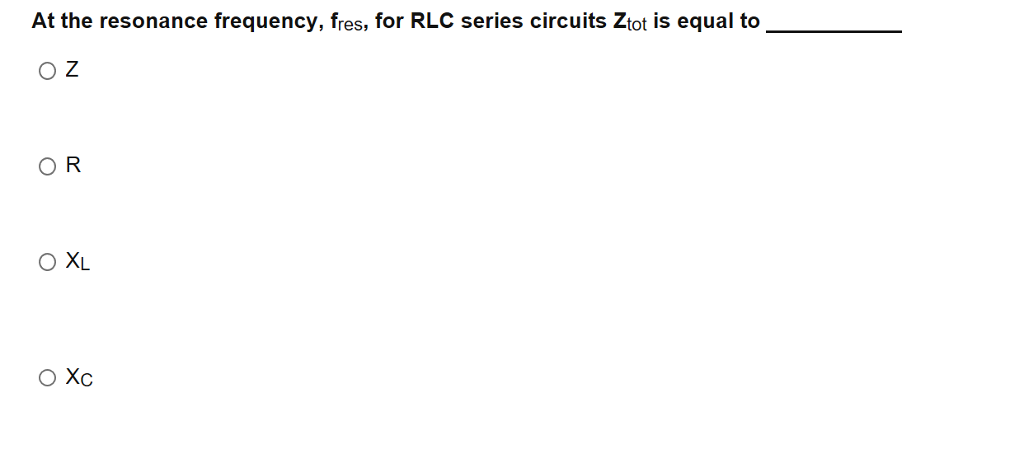 Solved What is the cut off frequency for an RL series | Chegg.com