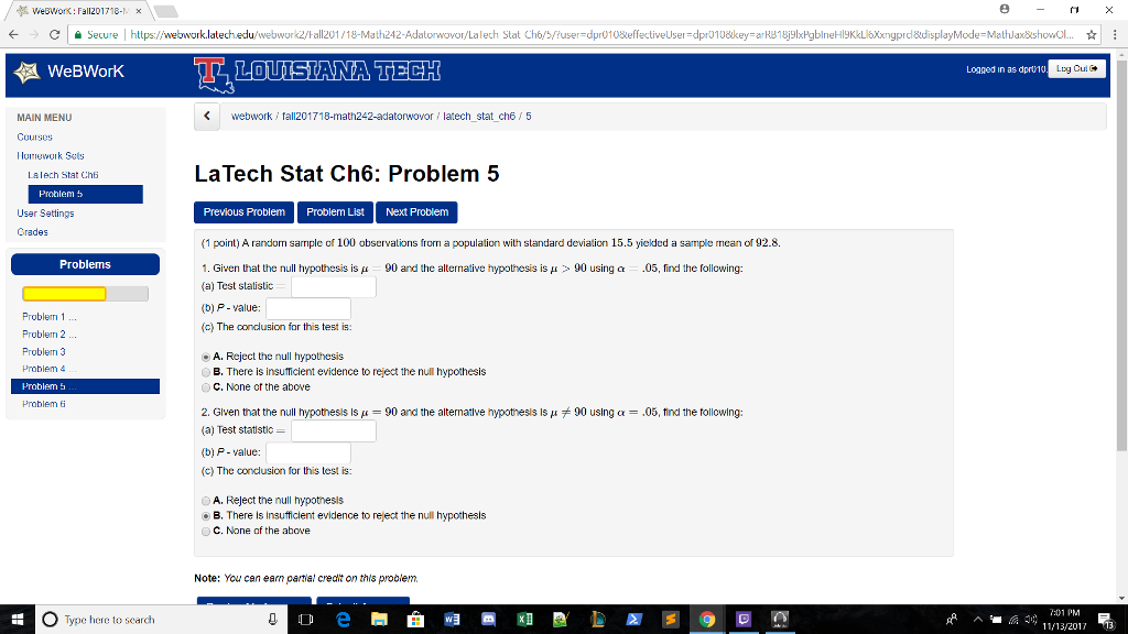 Solved ← , C Secure I https://webwork.latec Fa 201 / 18 Mat | Chegg.com