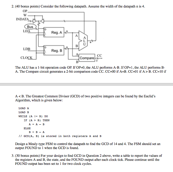 Solved Consider the following datapath. Assume the width of | Chegg.com Solved Consider the following datapath. Assume the width of | Chegg.com