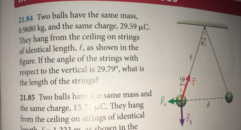 Solved Two balls have the same mass, 0.9680 kg, and the same | Chegg.com