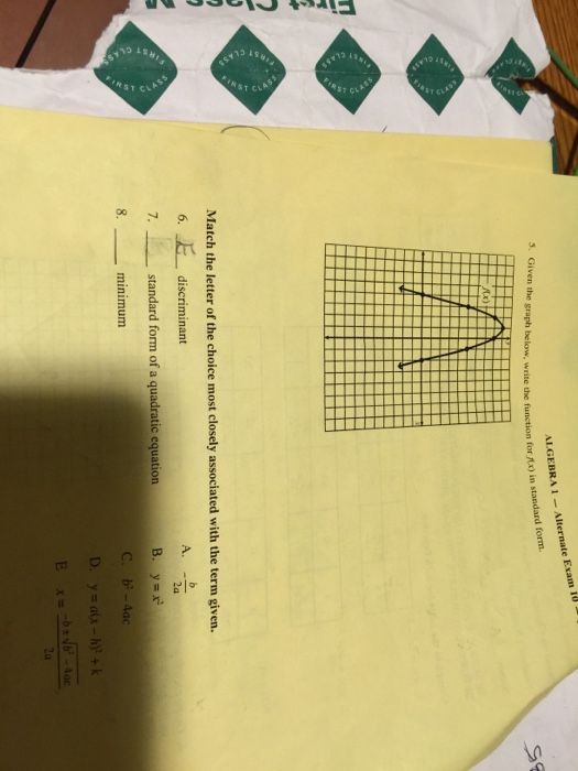 Solved Given the graph below, write the function for f(X) in | Chegg.com