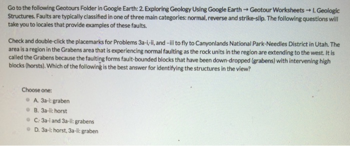 Solved Go to the following Geotours Folder in Google Earth: | Chegg.com