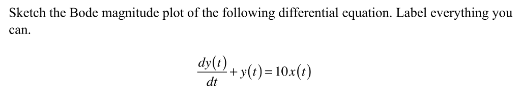 Solved Sketch the Bode magnitude plot of the following | Chegg.com