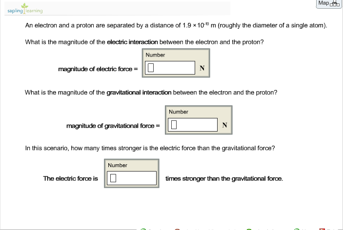 Solved An Electron And A Proton Are Separated By A Distance
