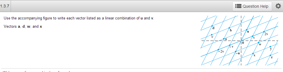 Solved Use the accompanying figure to write each vector | Chegg.com