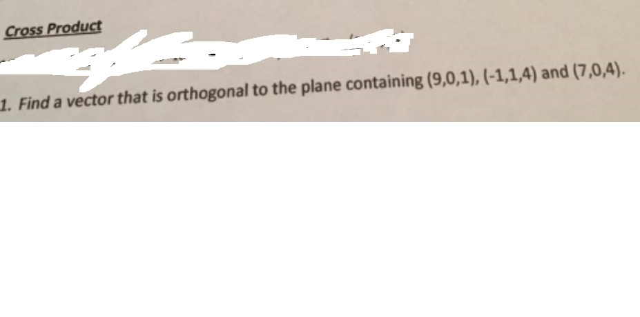 Solved Find a vector that is orthogonal to the plane | Chegg.com