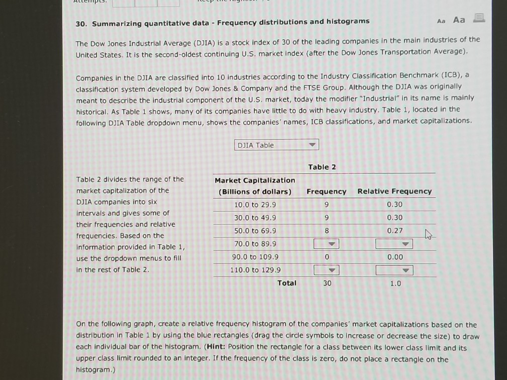 30. Summarizing quantitative data - Frequency | Chegg.com