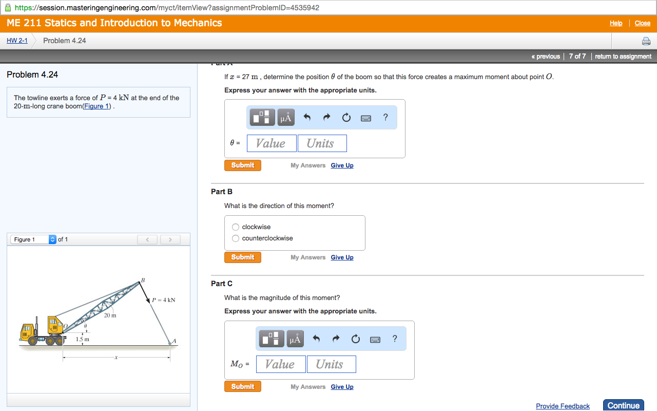 The towline exerts a force of P = 4kN at the end of | Chegg.com
