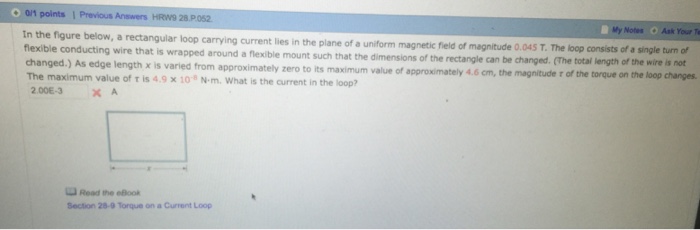 Solved In the figure below, a rectangular loop carrying | Chegg.com