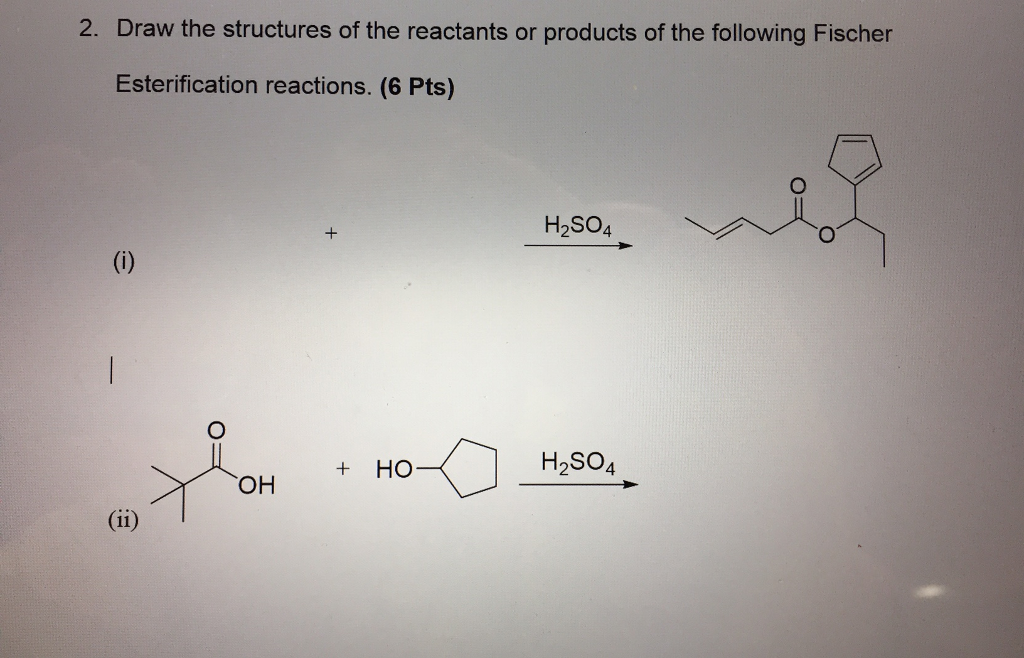 Solved Draw the structures of the reactants or products of | Chegg.com