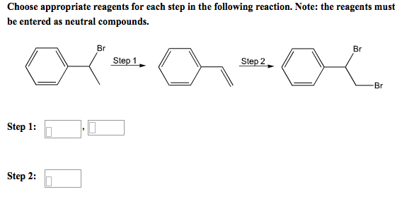 Solved Choose appropriate reagents for each step in the | Chegg.com