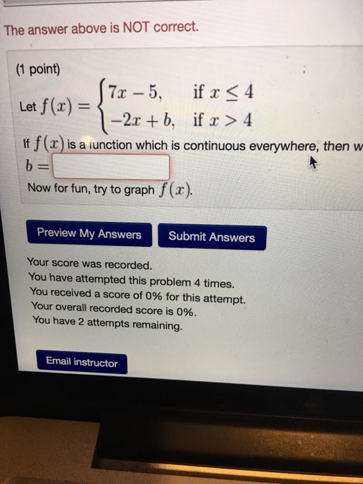 Solved: Let F(x) = {7x - 5, If X Lessthanorequalto 4 -2x +... | Chegg.com
