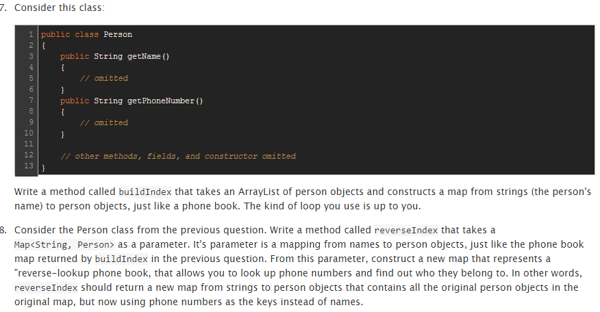 Solved 7. Consider this class: Write a method called build | Chegg.com