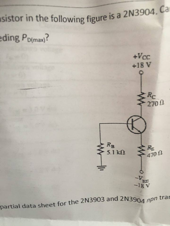 Solved assume the transistor in the following figure is a | Chegg.com