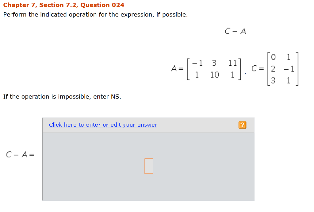 Solved Chapter 7, Section 7.2, Question 022 Perform the | Chegg.com