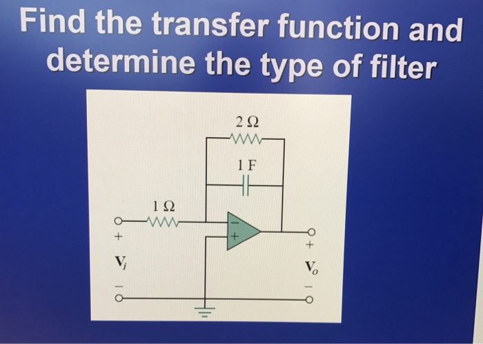 Solved Find the transfer function and determine type of | Chegg.com