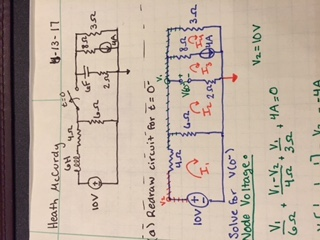 Solved (a) Redraw the circuit for t=0- (b) Redraw | Chegg.com
