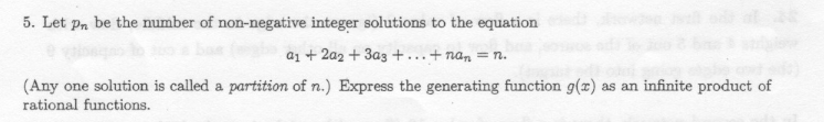 Solved Let pn be the number of non-negative integer | Chegg.com