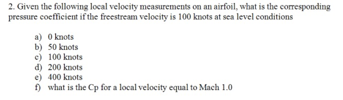Solved 2. Given the following local velocity measurements on | Chegg.com